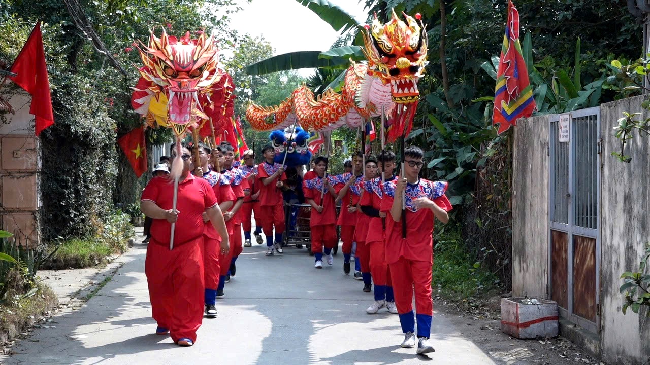 Sacred water procession ceremony at the Forest Temple