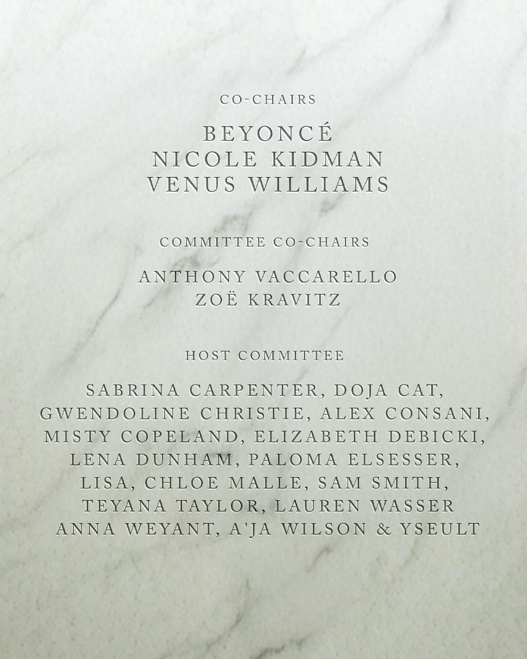 Beyoncé, Venus Williams und Nicole Kidman werden den Vorsitz der Met ...
