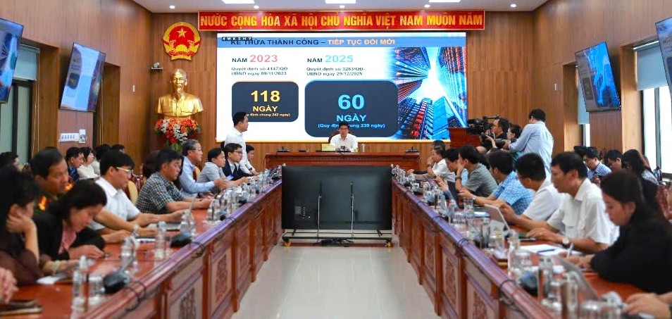 Gia Lai reduces administrative procedure processing time by more than half.