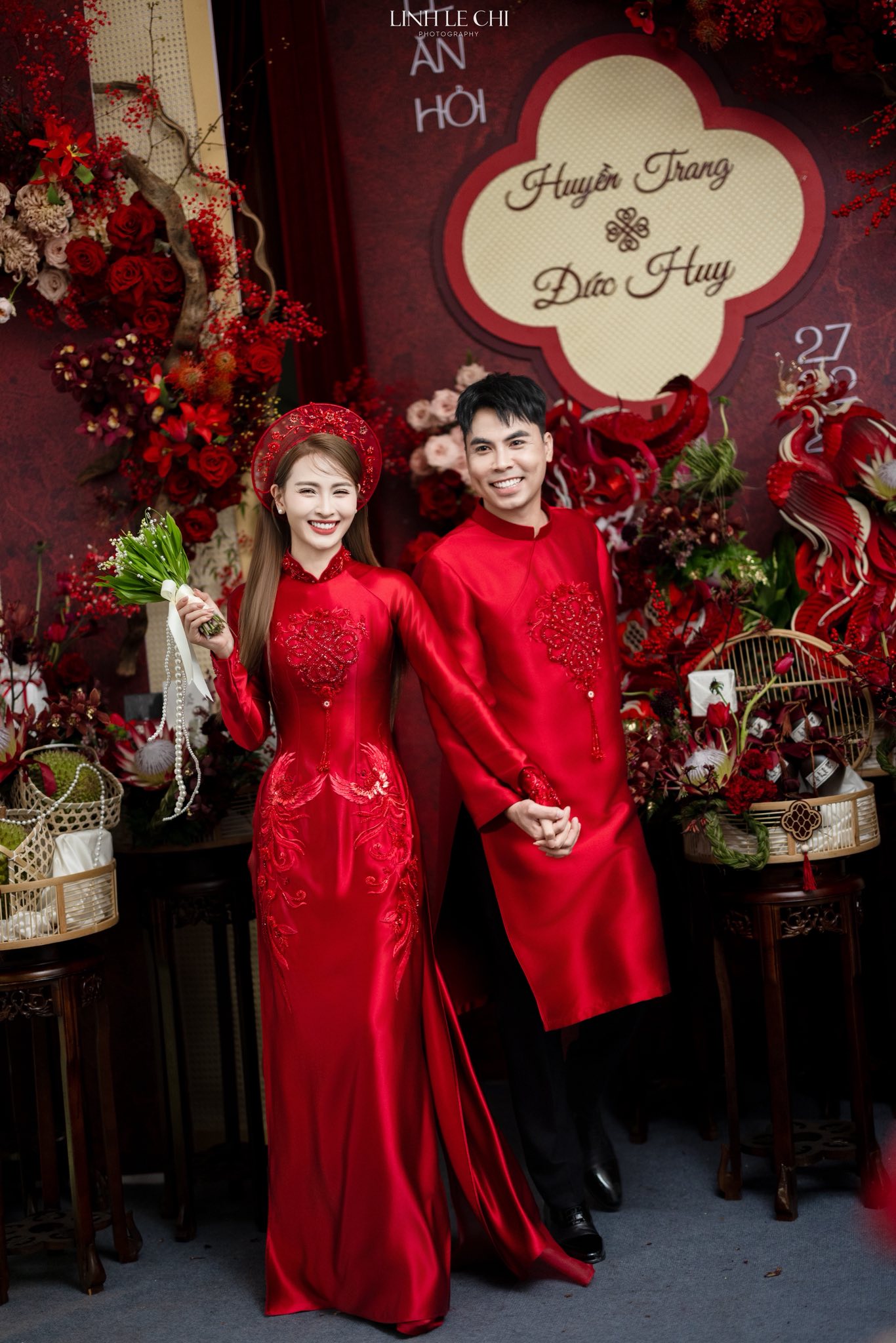 MC Huyen Trang Mu Tat was moved to tears by her fiancé Pham Duc Huy's ...